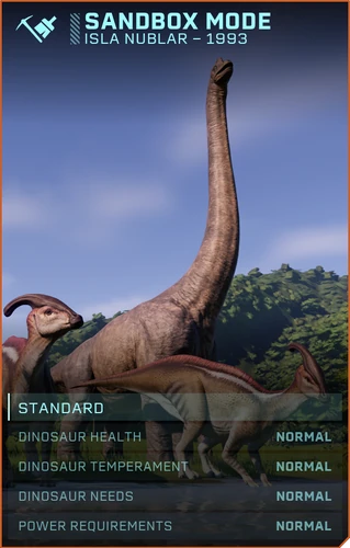 Sandbox Mode | Jurassic World Evolution Wiki | Fandom