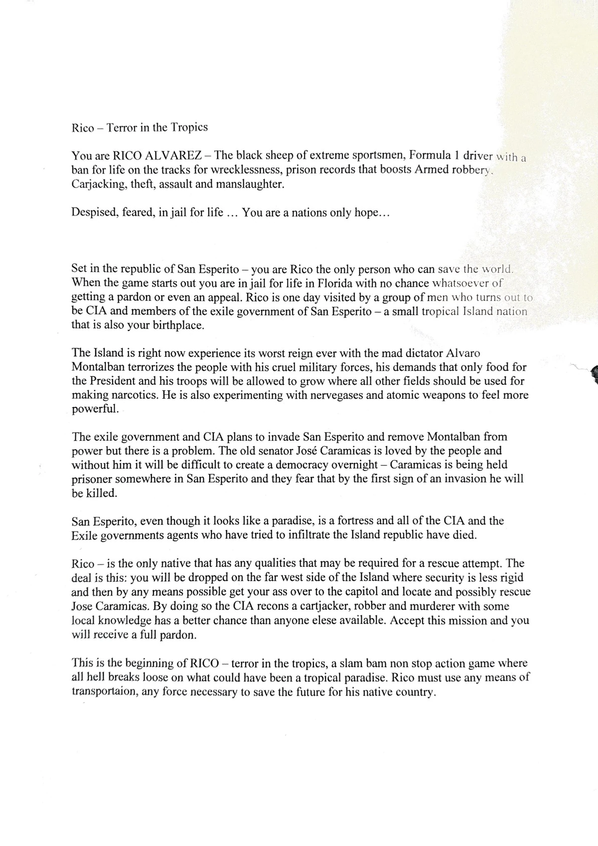 Cut game content from Just Cause | Just Cause Wiki | Fandom