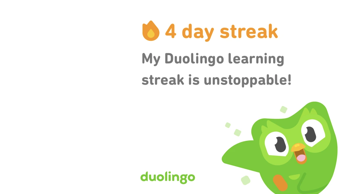 User blog:5&5=weirdxcharacter/4 Day Streak (My Duolingo Learning Streak ...
