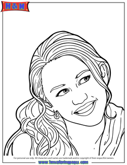 miley cyrus coloring sheet