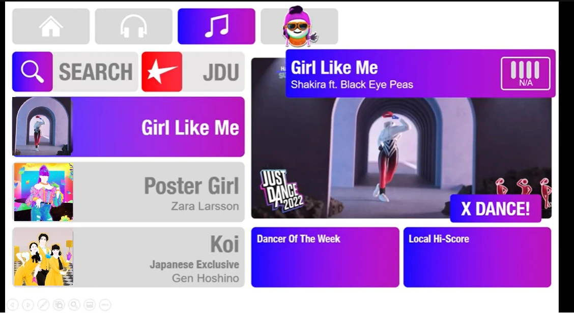 User blog:Bongo20ize/my new menu Just dance 2022, new menu. After the ...