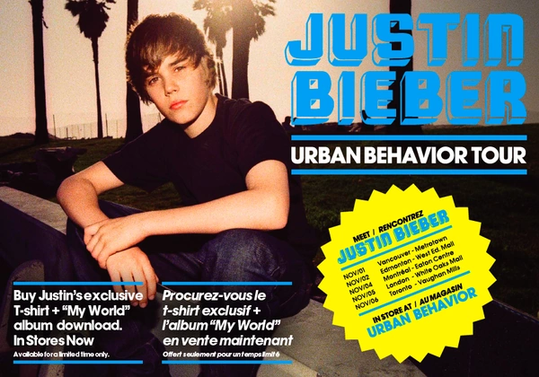 Urban Behavior Tour | Justin Bieber Wiki | Fandom