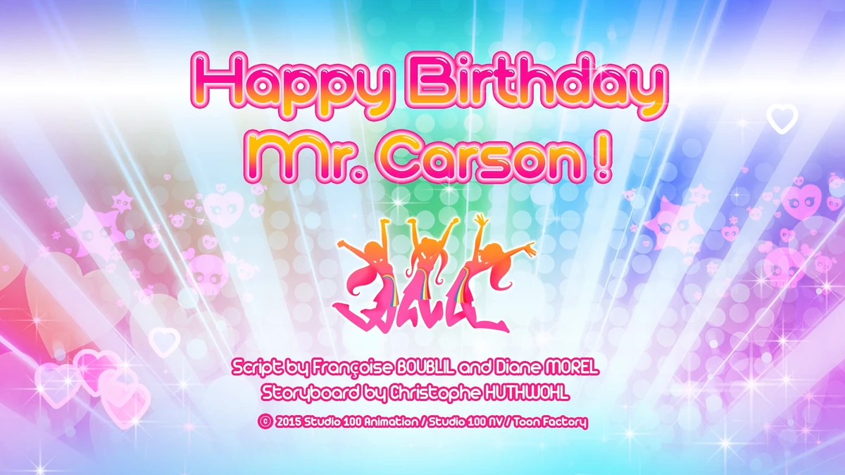 Happy Birthday Mr. Carson! | K3 (Animated Series) Wiki | Fandom