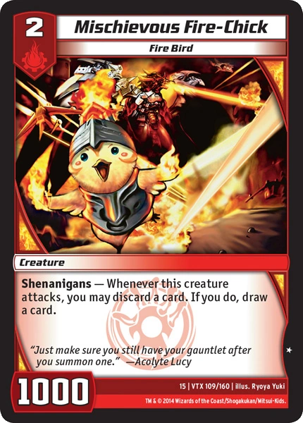 Mischievous Fire-Chick | Kaijudo Wiki | Fandom
