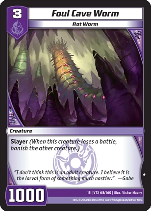 Foul Cave Worm | Kaijudo Wiki | Fandom