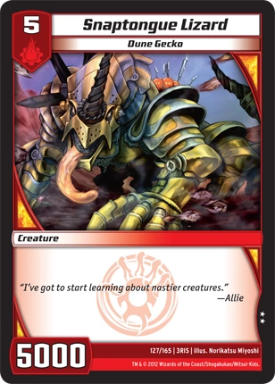 Snaptongue Lizard | Kaijudo Wiki | Fandom
