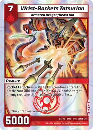 Wrist-Rockets Tatsurion | Kaijudo Wiki | Fandom