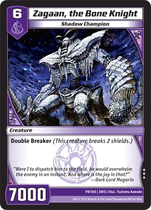 Zagaan, the Bone Knight | Kaijudo Wiki | Fandom