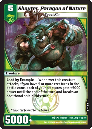Shouter, Paragon of Nature | Kaijudo Wiki | Fandom
