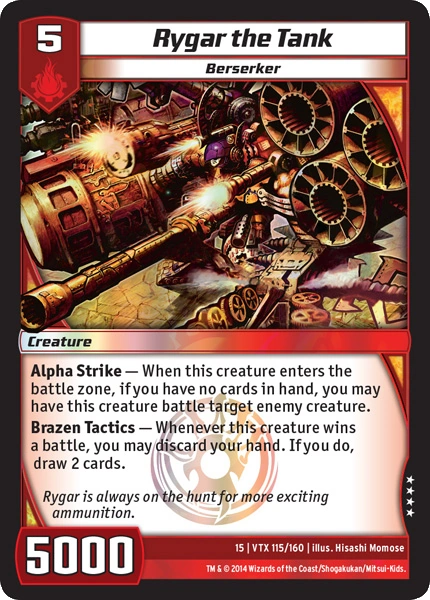 Rygar the Tank | Kaijudo Wiki | Fandom