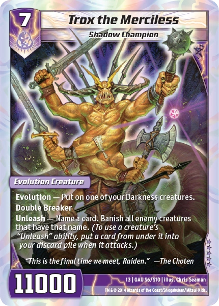Trox the Merciless | Kaijudo Wiki | Fandom
