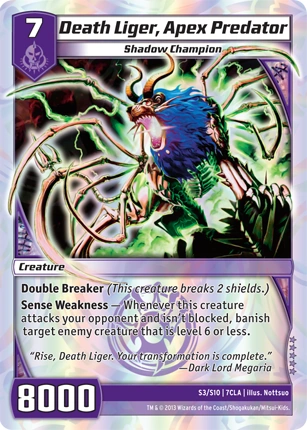 Death Liger, Apex Predator | Kaijudo Wiki | Fandom