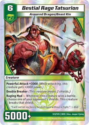 Bestial Rage Tatsurion | Kaijudo Wiki | Fandom