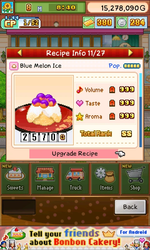 Recipe Lab (Bonbon Cakery) | Kairosoft Wiki | Fandom