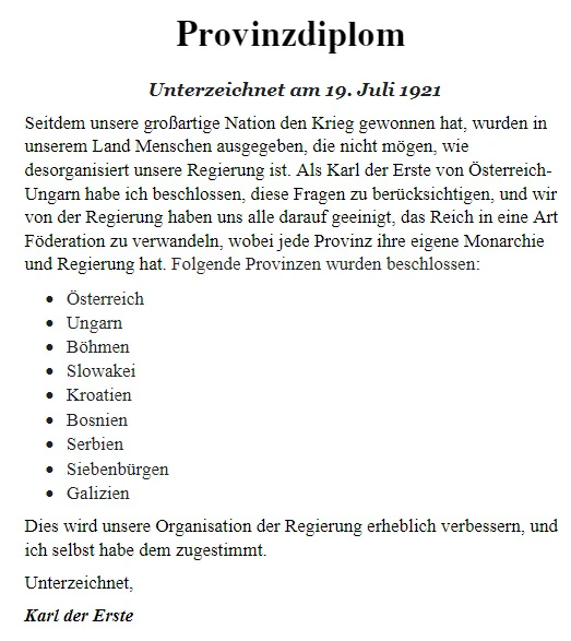 Province Diploma | Kaiser Victory Wiki | Fandom