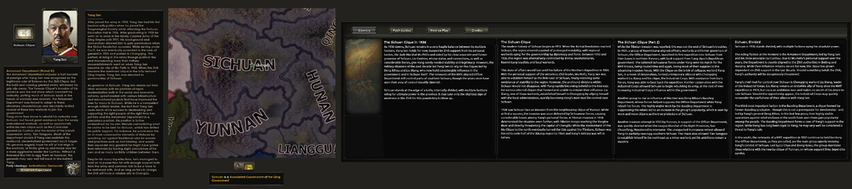 Sichuan Clique/Paths | The Kaiserreich Wiki | Fandom