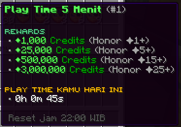 Daily Play Time Reward | Kaizen Network Wiki | Fandom