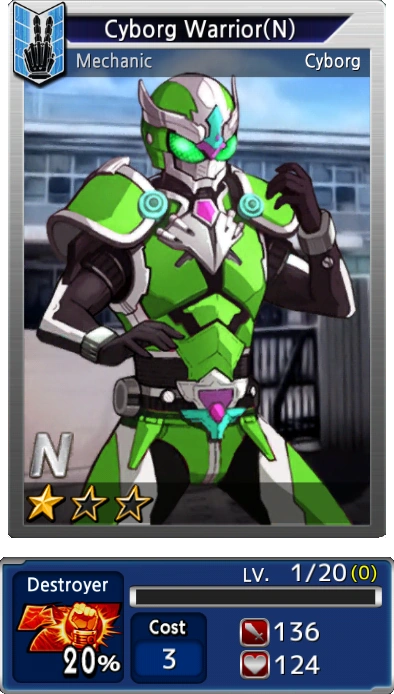 Cyborg Warrior (N) | Kaizin Rumble: World Domination Wiki | Fandom