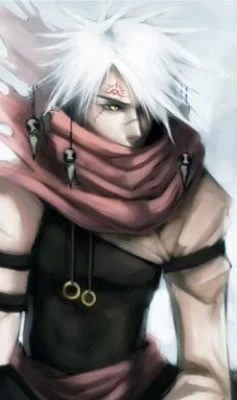 Anime Male Ninja With White Hair