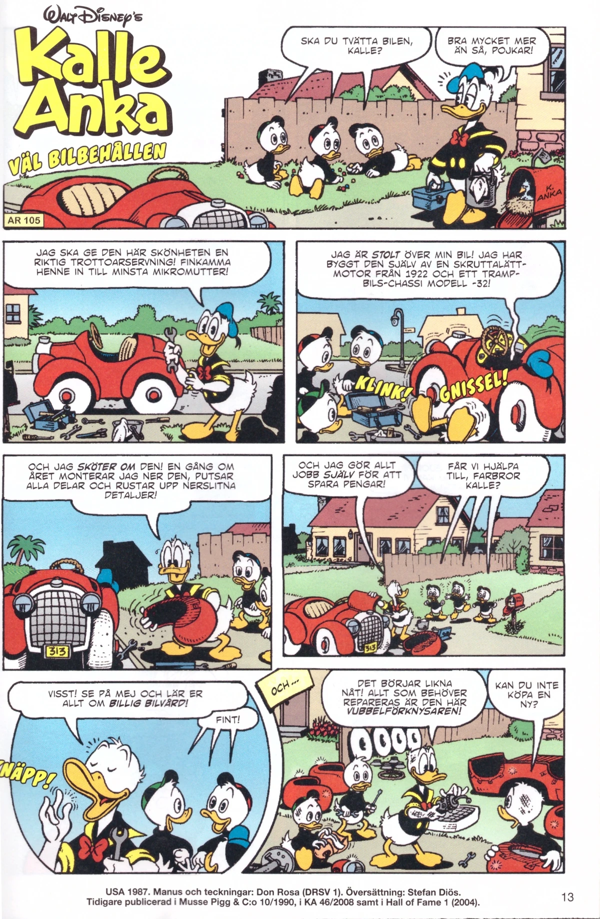 Väl bilbehållen | Kalle Anka Sverige Wiki | Fandom