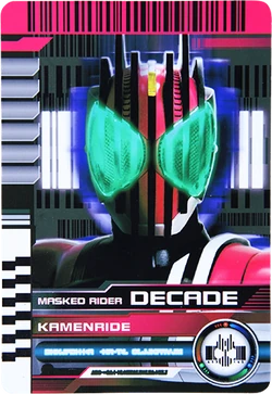 Kamen Rider Decade Cards Back