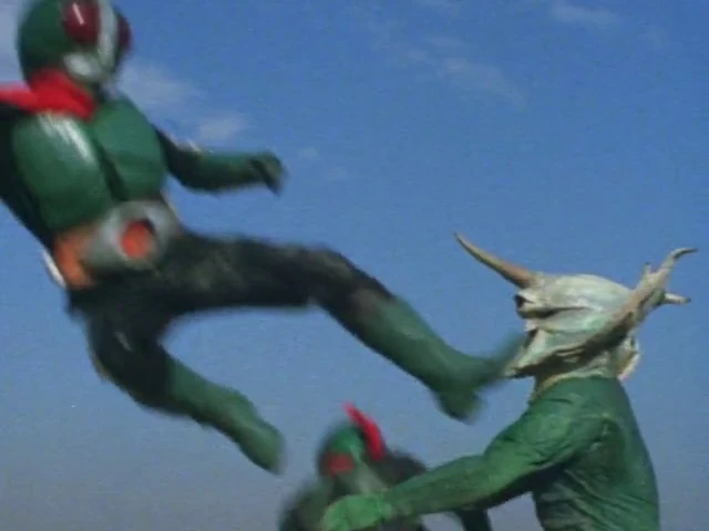 The Rock Monster Unicornos vs. Double Rider Kick | Kamen Rider Wiki ...