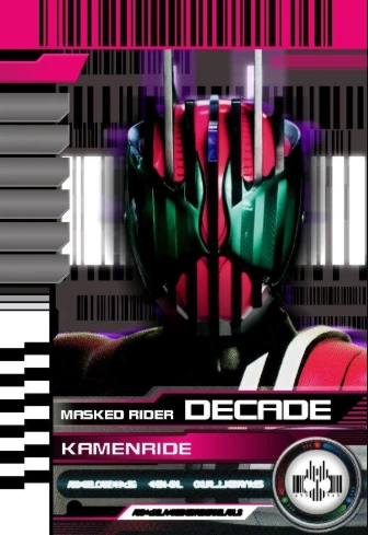 Kamen Rider Decade Card Template