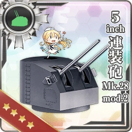 Pháo 2 nòng 5inch Mk.28 mod.2 | Kancolle Việt Wiki | Fandom