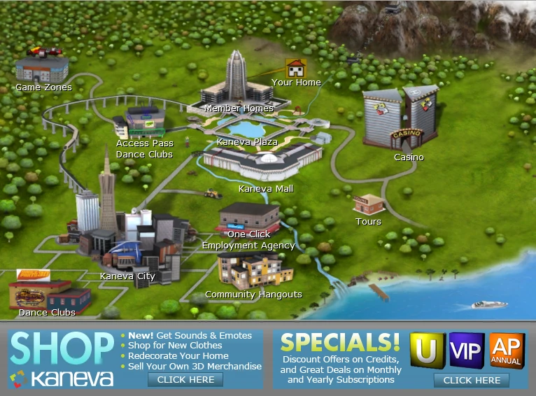 Map | Kaneva | Fandom