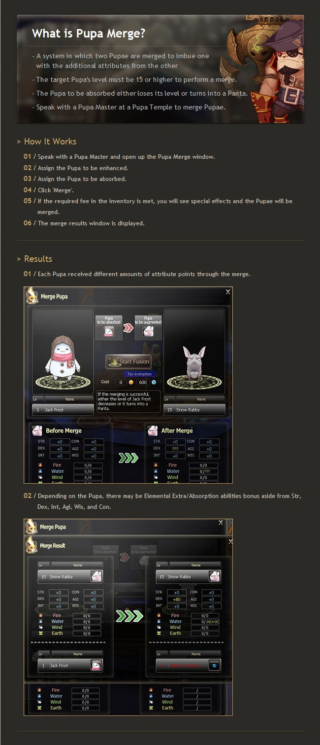 Pupa Merge | Knight Age Wiki | Fandom