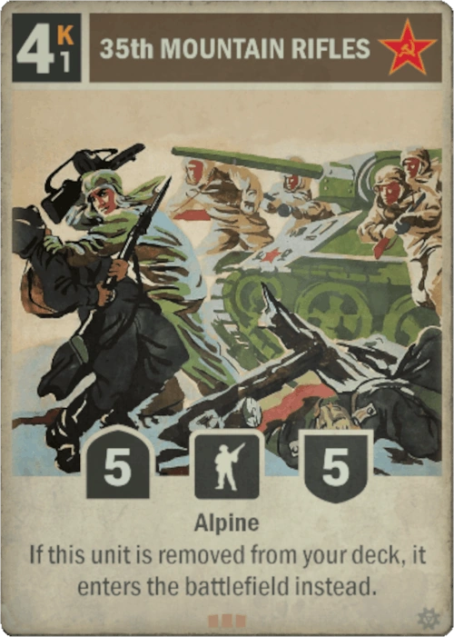 35th Mountain Rifles | Kards - The WWII CCG Wiki | Fandom