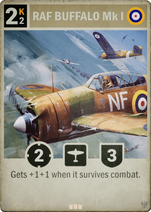 RAF Buffalo Mk I | Kards - The WWII CCG Wiki | Fandom