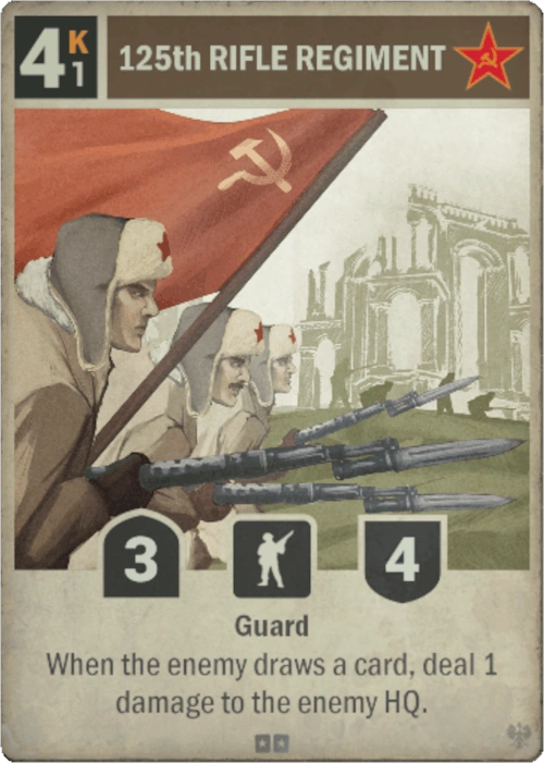 125th Rifle Regiment | Kards - The WWII CCG Wiki | Fandom