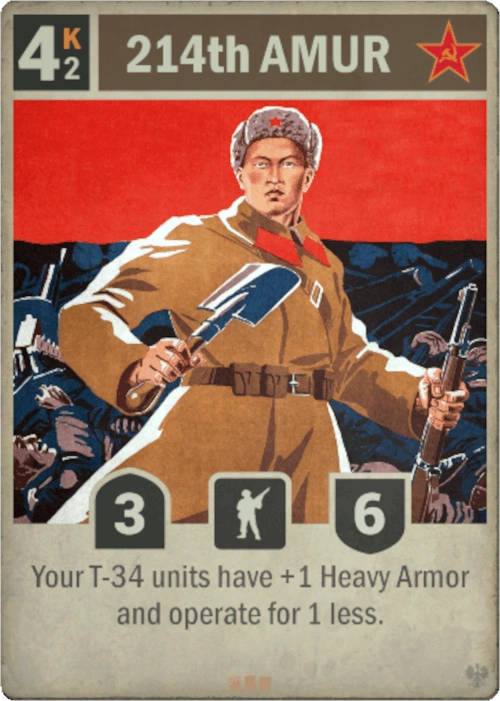 214th Amur | Kards - The WWII CCG Wiki | Fandom