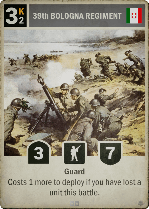 39th Bologna Regiment Kards The Wwii Ccg Wiki Fandom