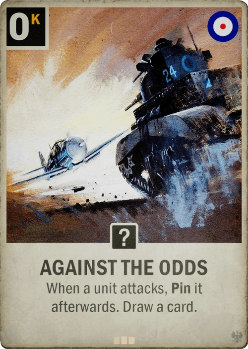 Against The Odds | Kards - The WWII CCG Wiki | Fandom