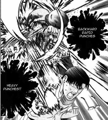 Backwards Machine Gun | History's Strongest Disciple Kenichi Wiki | Fandom