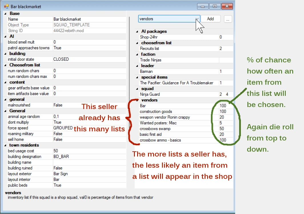 How Vendor Lists Work and How to Set one Up - A modding guide | Kenshi Wiki | Fandom