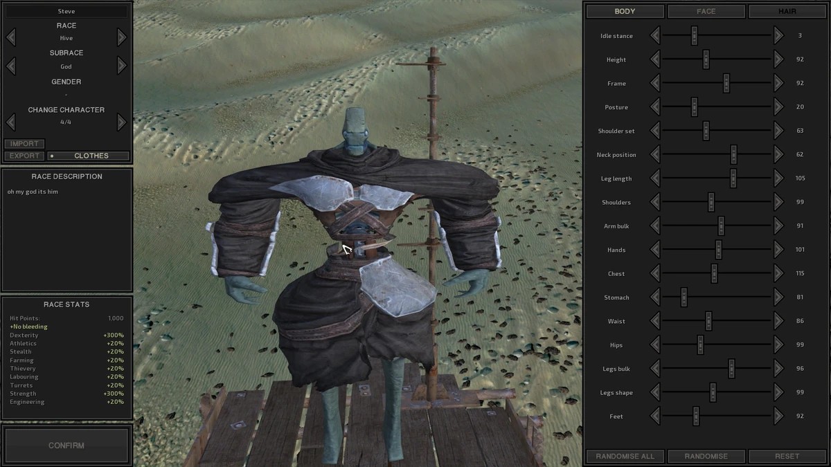 User blog:Courageouskyran/so i made a debug character | Kenshi Wiki ...