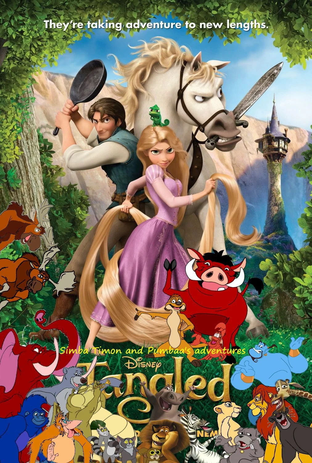 Simba, Timon, and Pumbaa's Adventures of Tangled | Kerasotes Wiki | Fandom
