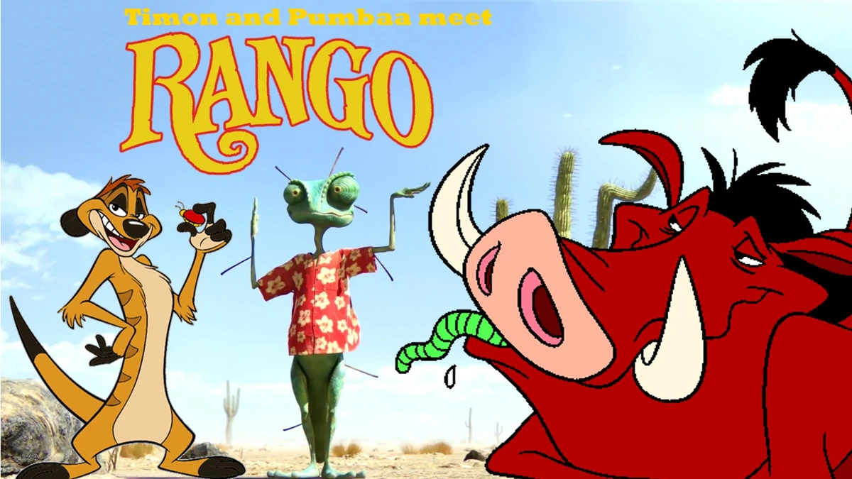 Timon and Pumbaa Meet Rango | Kerasotes Wiki | Fandom
