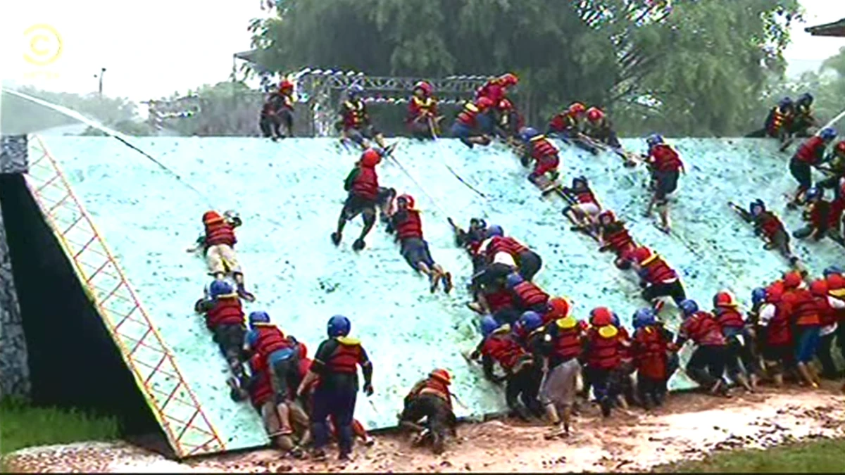 Slippery Wall (Indonesia) | Keshipedia - Takeshi's Castle Wiki | Fandom