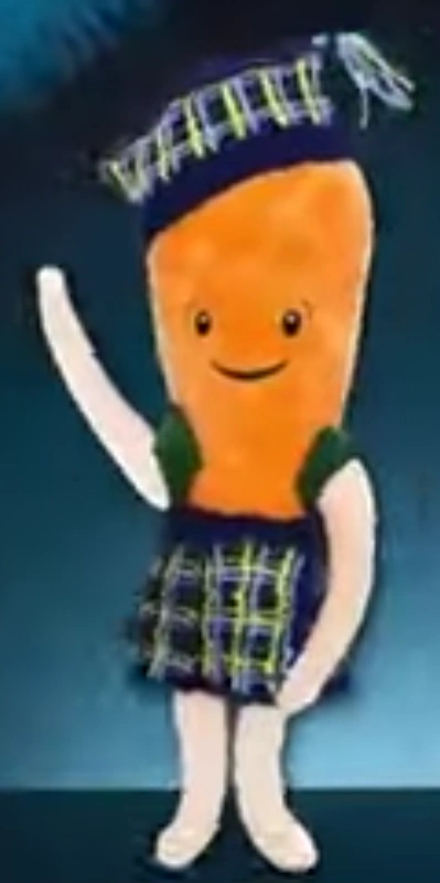 Kevin In A Blue And White Kilt | Kevin the carrot Wiki | Fandom
