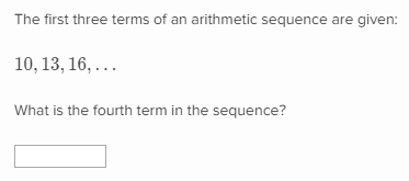 Find the next term of an arithmetic sequence, given the first few terms ...