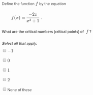 Critical numbers | Khan Academy Wiki | Fandom