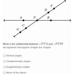 Identifying supplementary, complementary, and vertical angles | Khan ...