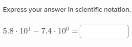 Adding And Subtracting Scientific Notation Scientific Notation