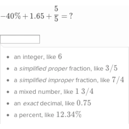 Adding and subtracting negative fractions, decimals, and percents ...