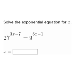 Solve exponential equations using properties of exponents (advanced ...