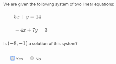 Checking solutions to systems of equations | Khan Academy Wiki | Fandom